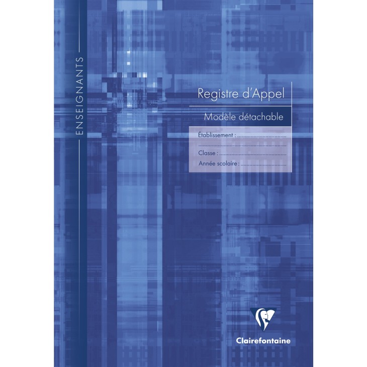 Registre d'appel journalier enseignant piqué - Clairefontaine