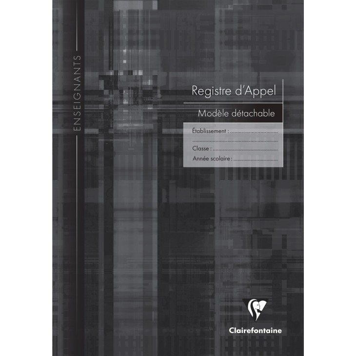 Registre d'appel journalier enseignant piqué - Clairefontaine